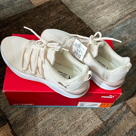 Puma | Shoes | Nwt Puma Womens Prowl Knit Cream Athletic Running Shoes ...
